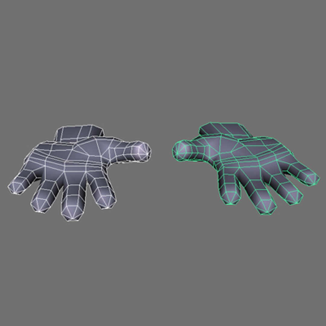 Hands Mesh Obj