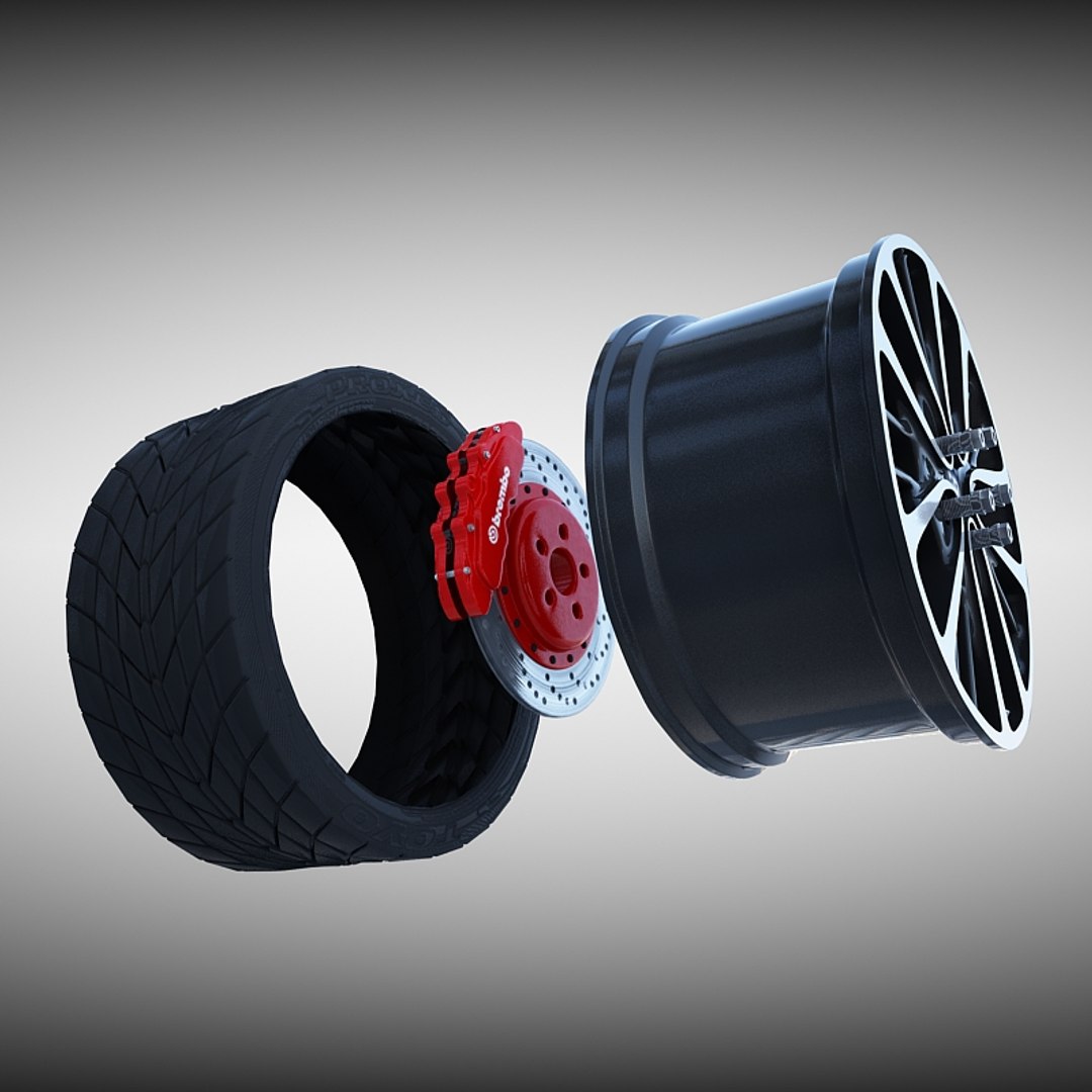 Model Bugatti Veyron Wheel