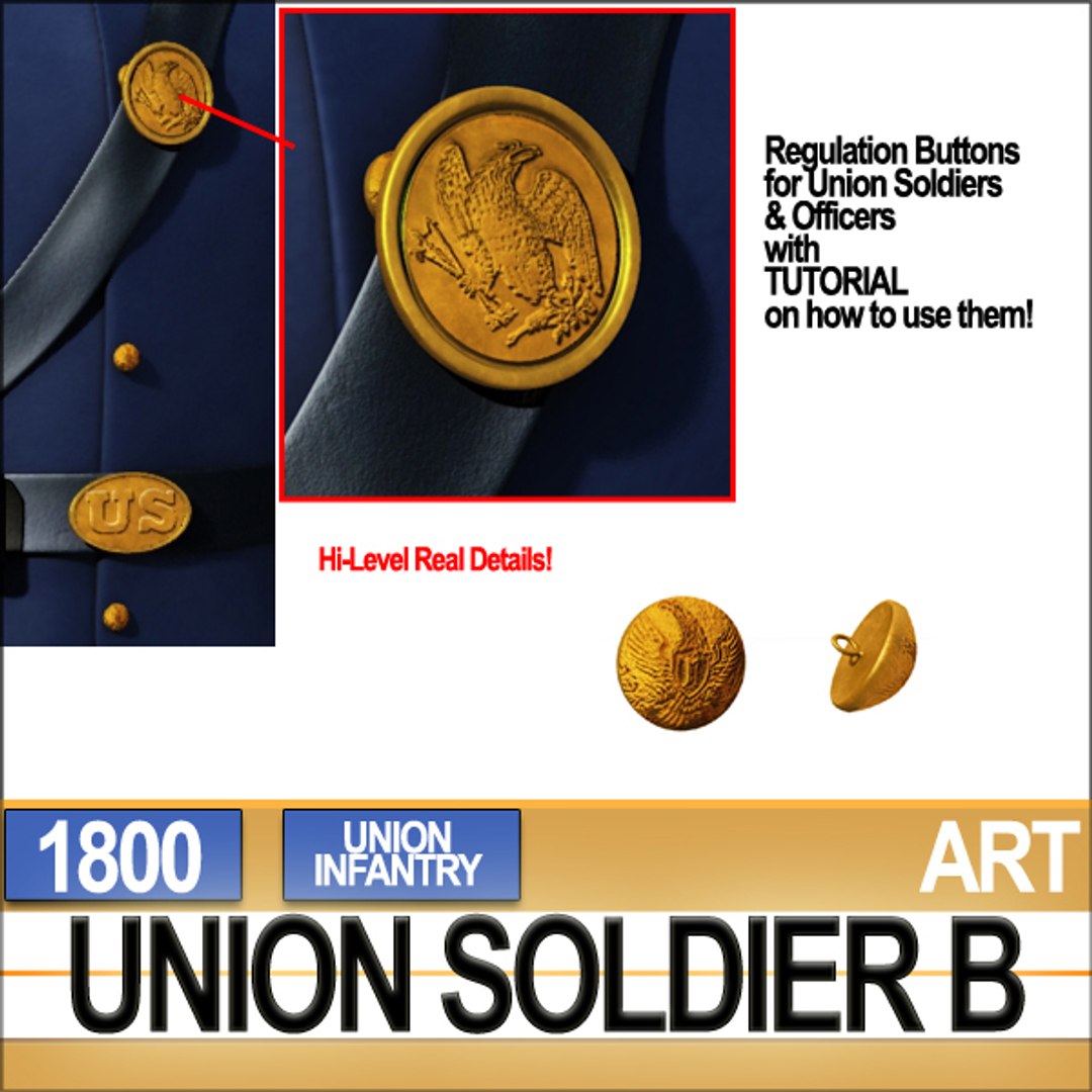 3d Civil War Union Soldier