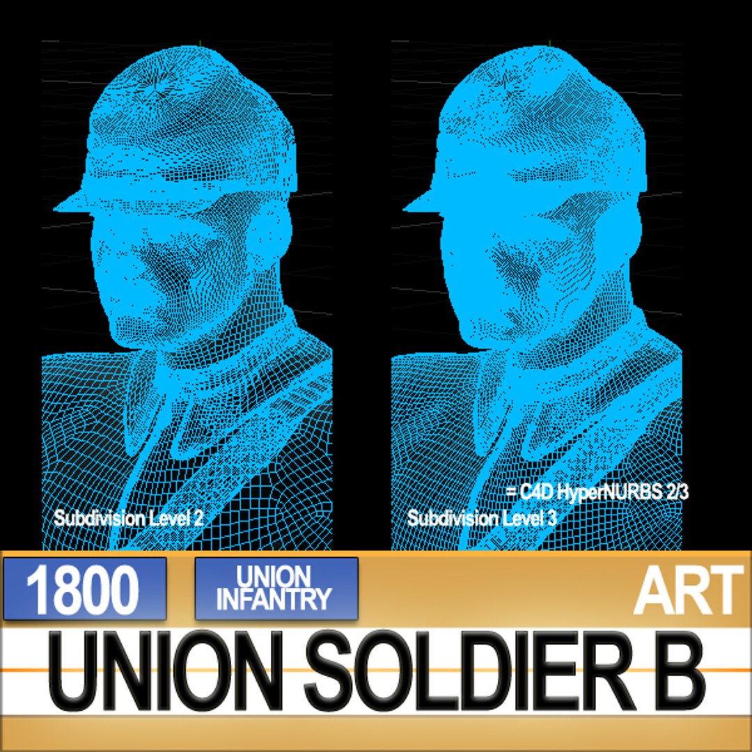 3d Civil War Union Soldier