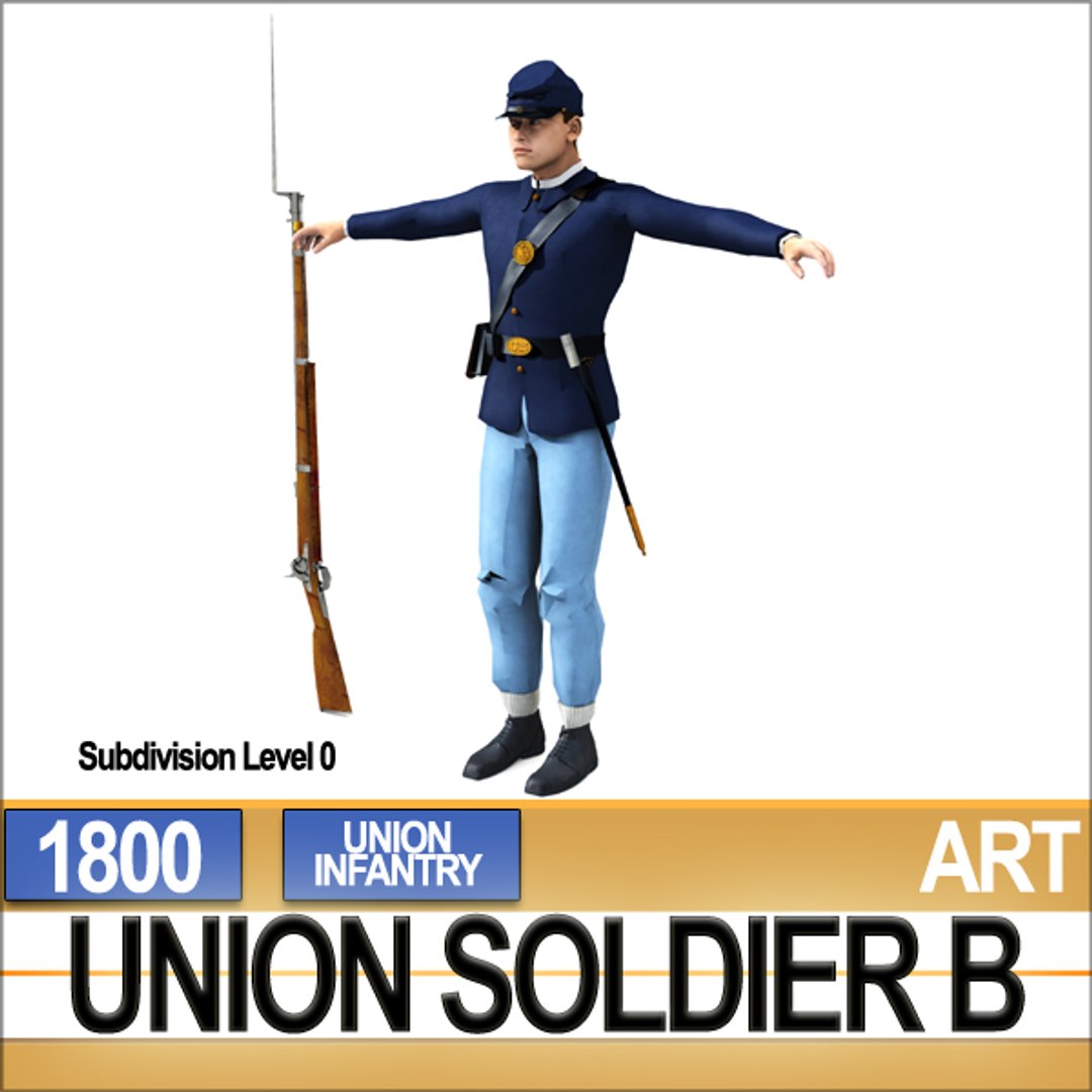 3d Civil War Union Soldier