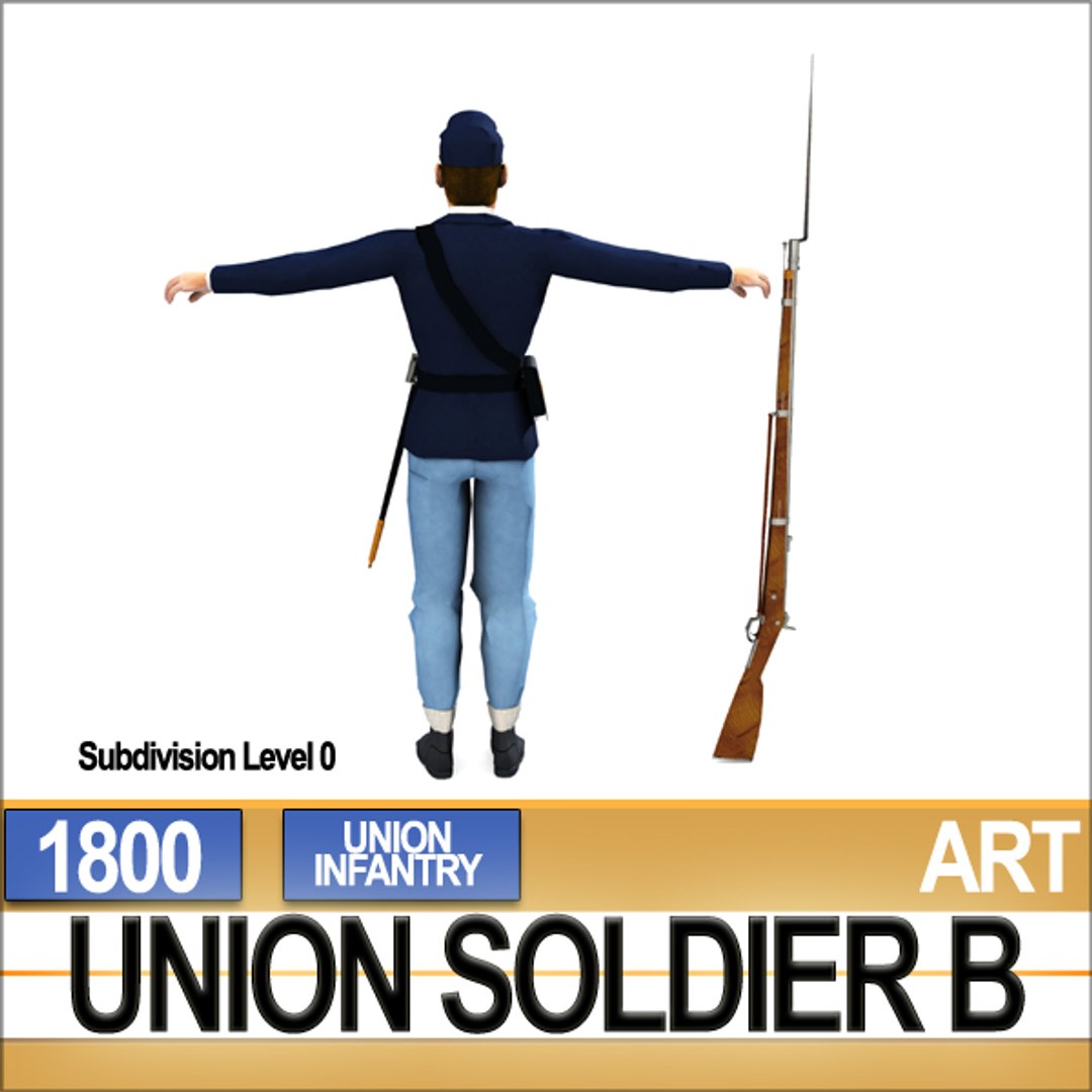 3d Civil War Union Soldier