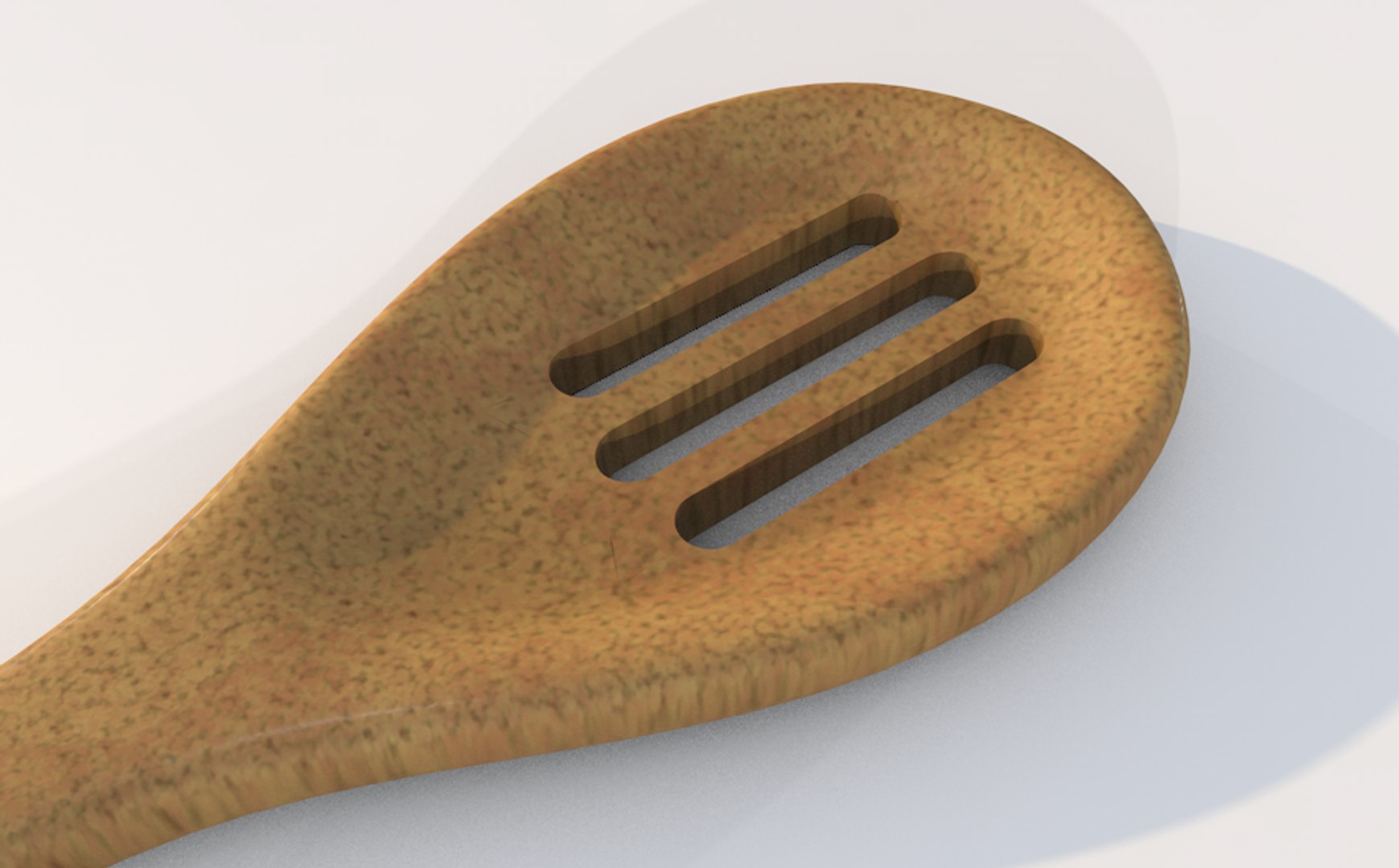 3d model spoon wood