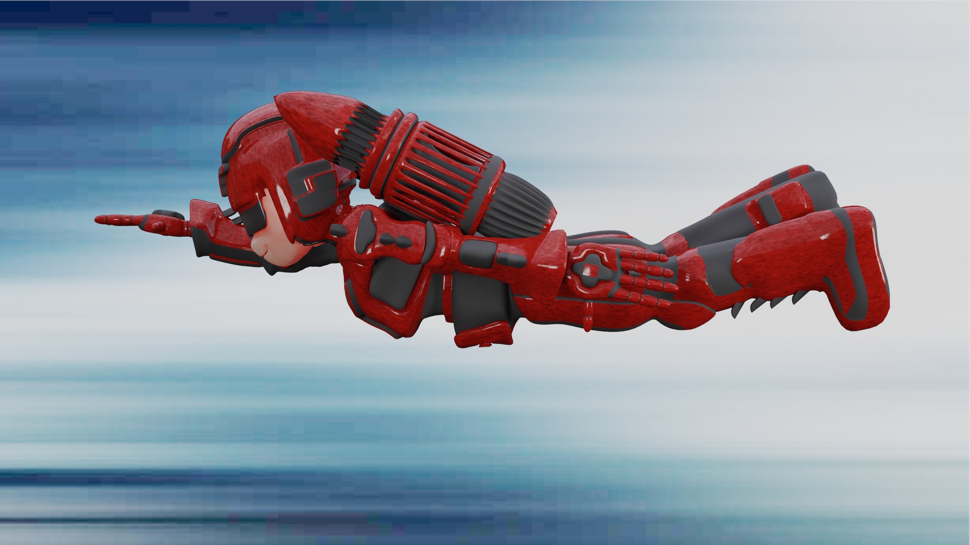 Cartoon Sci-fi Space Robot 3D Model - TurboSquid 1438010