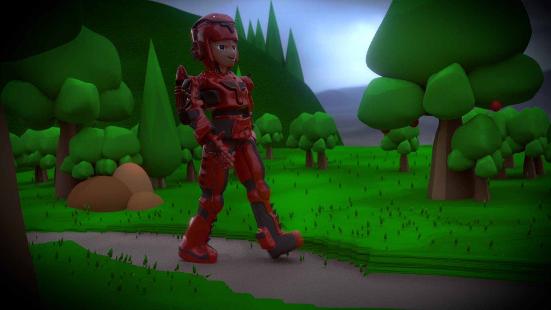 Cartoon Sci-fi Space Robot 3D Model - TurboSquid 1438010