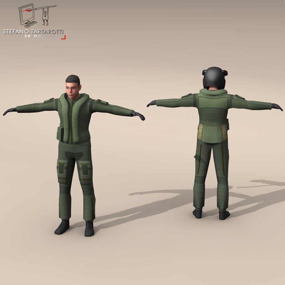 3d Model Pilot - Air Force