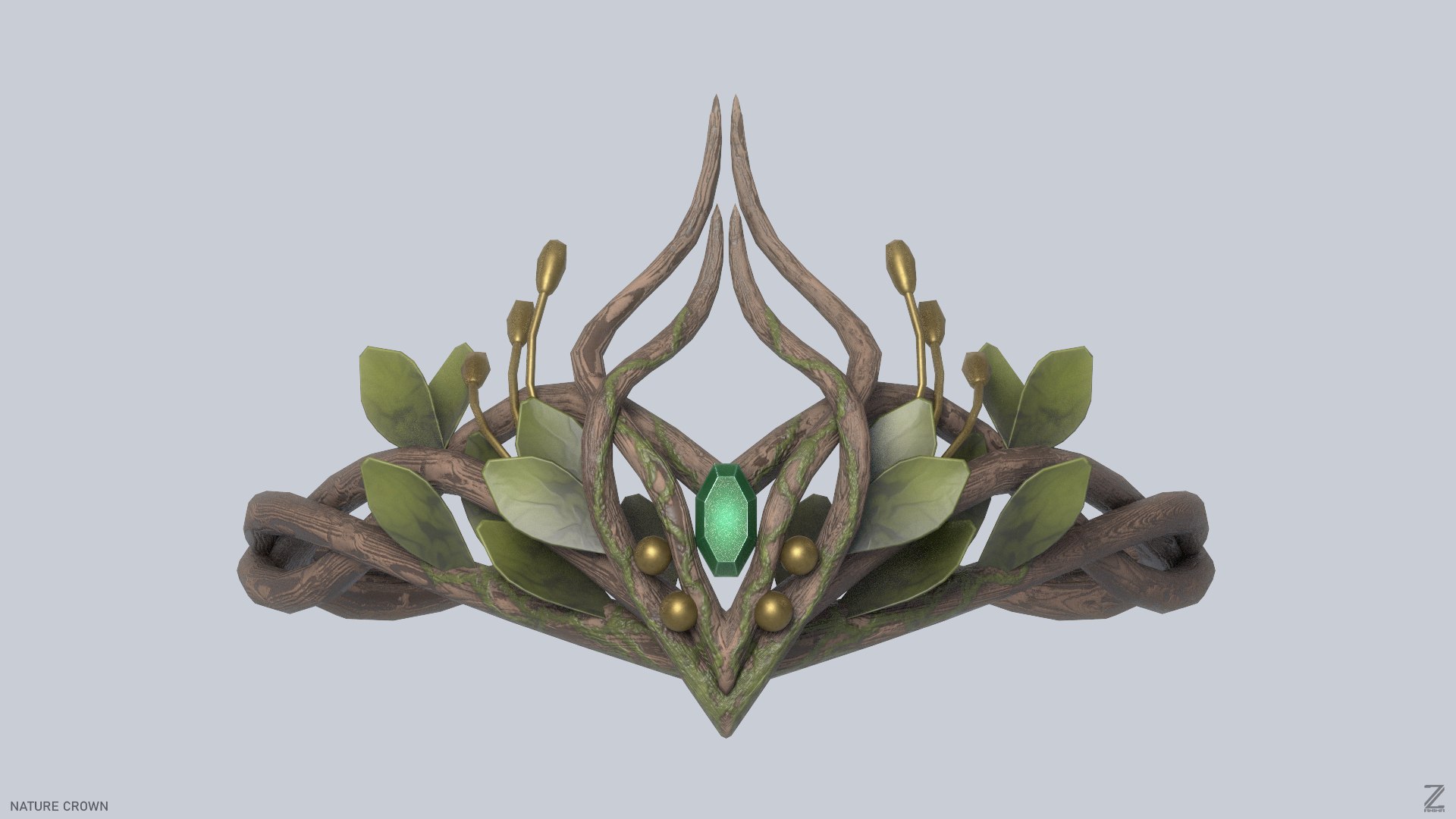 modelo 3d corona de la naturaleza - TurboSquid 2240162