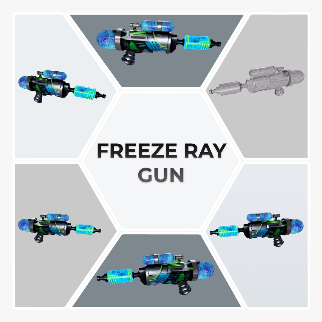 Freeze Gun 3D - TurboSquid 2177803