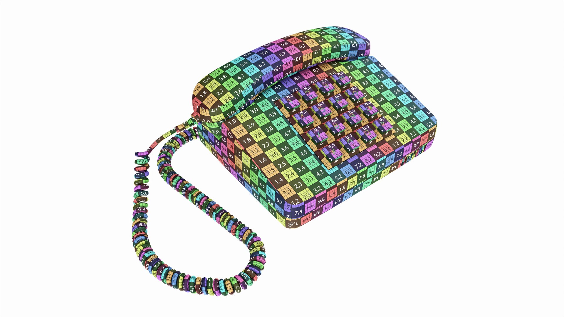 Table Touch-tone Telephone 3D Model - TurboSquid 2201750