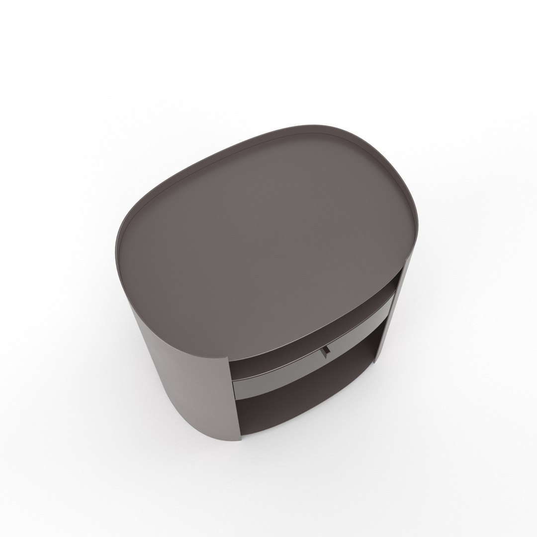 3D Model Nightstand Flou Lotus Metal Bedside Table - TurboSquid 2351511