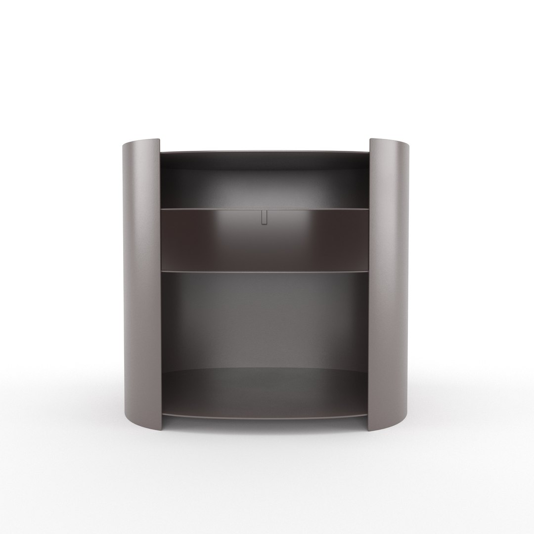 3D Model Nightstand Flou Lotus Metal Bedside Table - TurboSquid 2351511