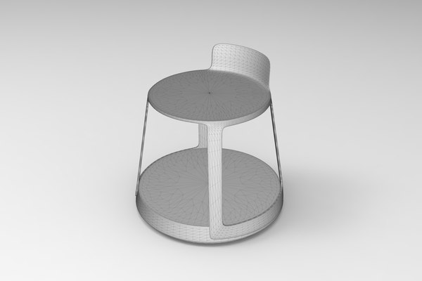 Stool with Castor 3D model - TurboSquid 1826707