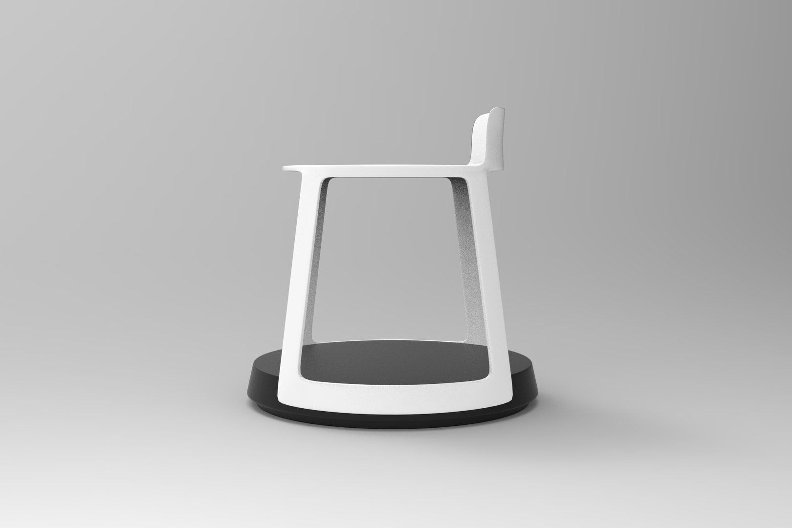 Stool With Castor 3D Model - TurboSquid 1826707