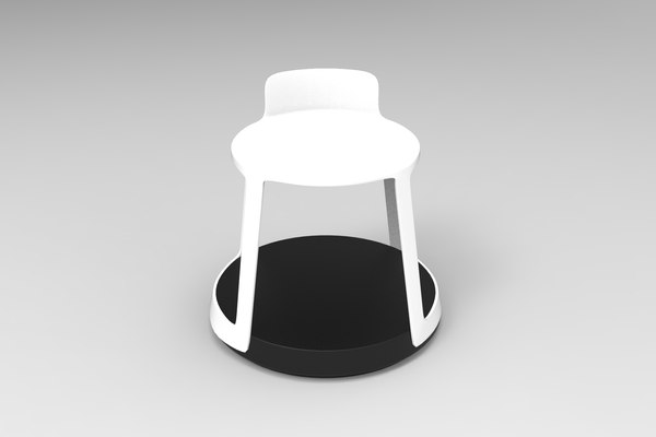 Stool with Castor 3D model - TurboSquid 1826707