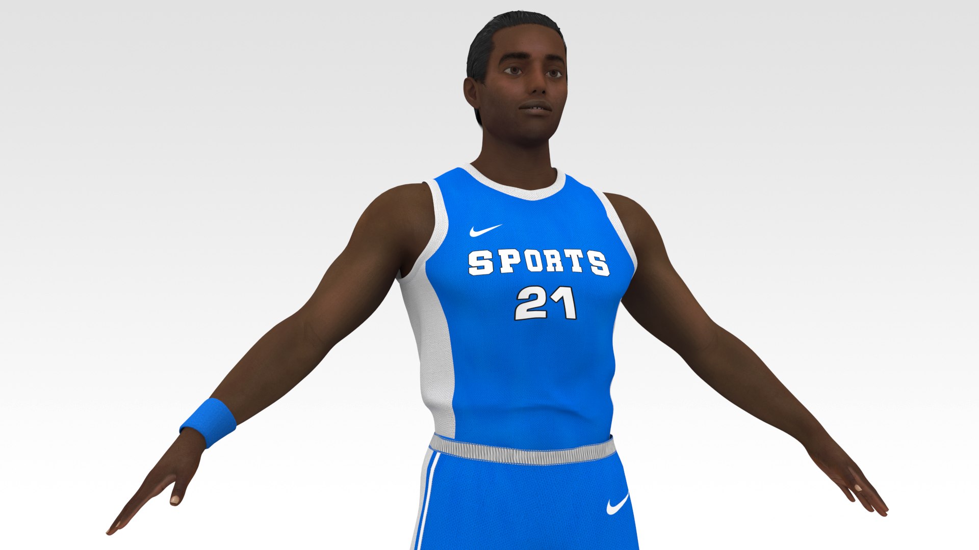 3D Basketball Player Blue Player 02 - TurboSquid 1772223