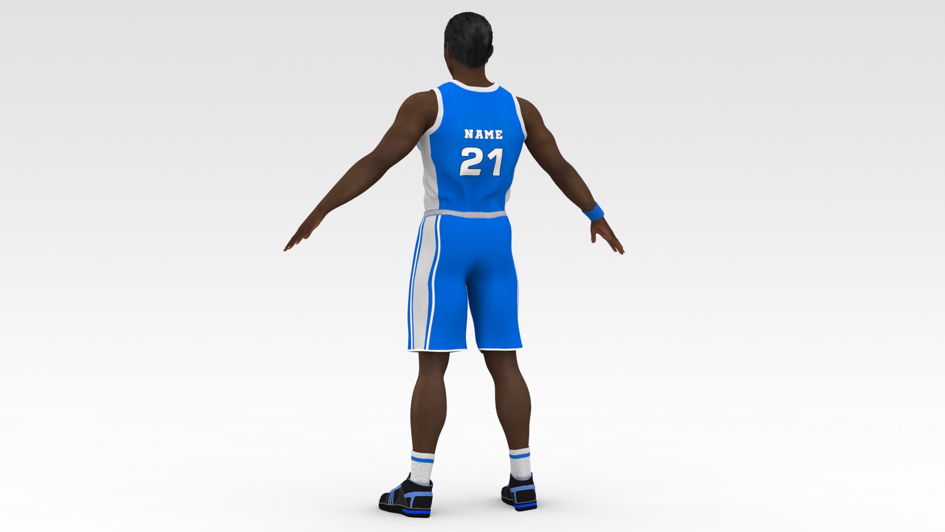 3D Basketball Player Blue Player 02 - TurboSquid 1772223