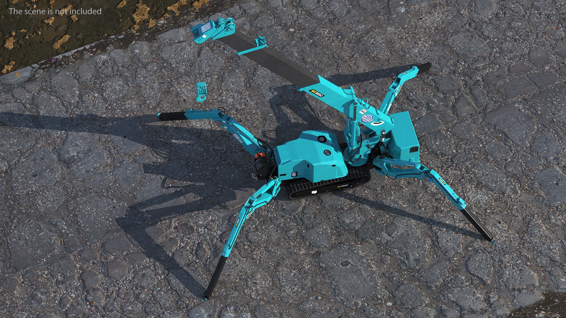 3D Maeda MC285C 3 Spider Mini Crane Unfolded Position - TurboSquid 1835861