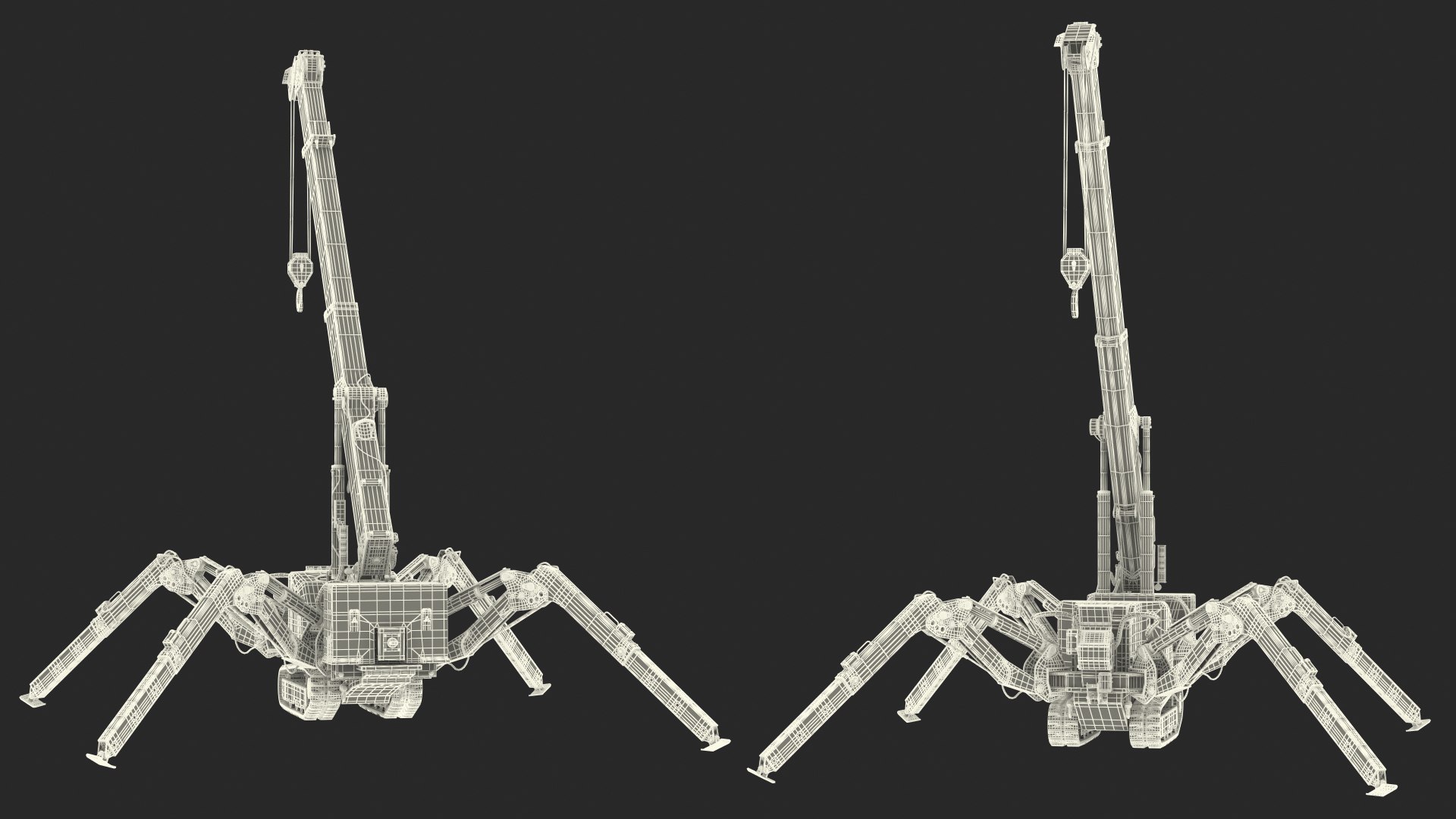 3D Maeda MC285C 3 Spider Mini Crane Unfolded Position - TurboSquid 1835861