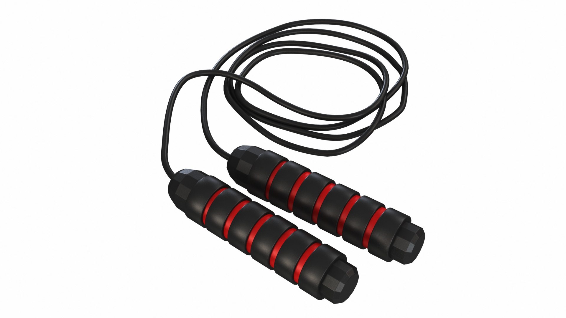 Pilates Jump Rope Red 3D - TurboSquid 1947503