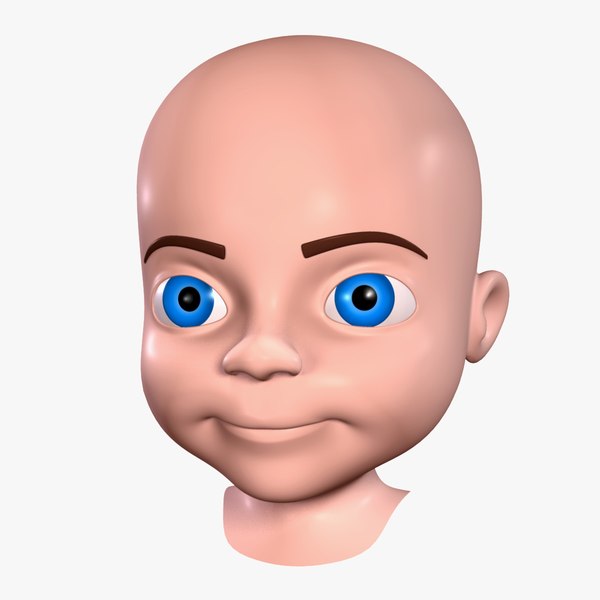 modelo 3d Chico de dibujos animados - Cabeza No: 2 - TurboSquid 669733