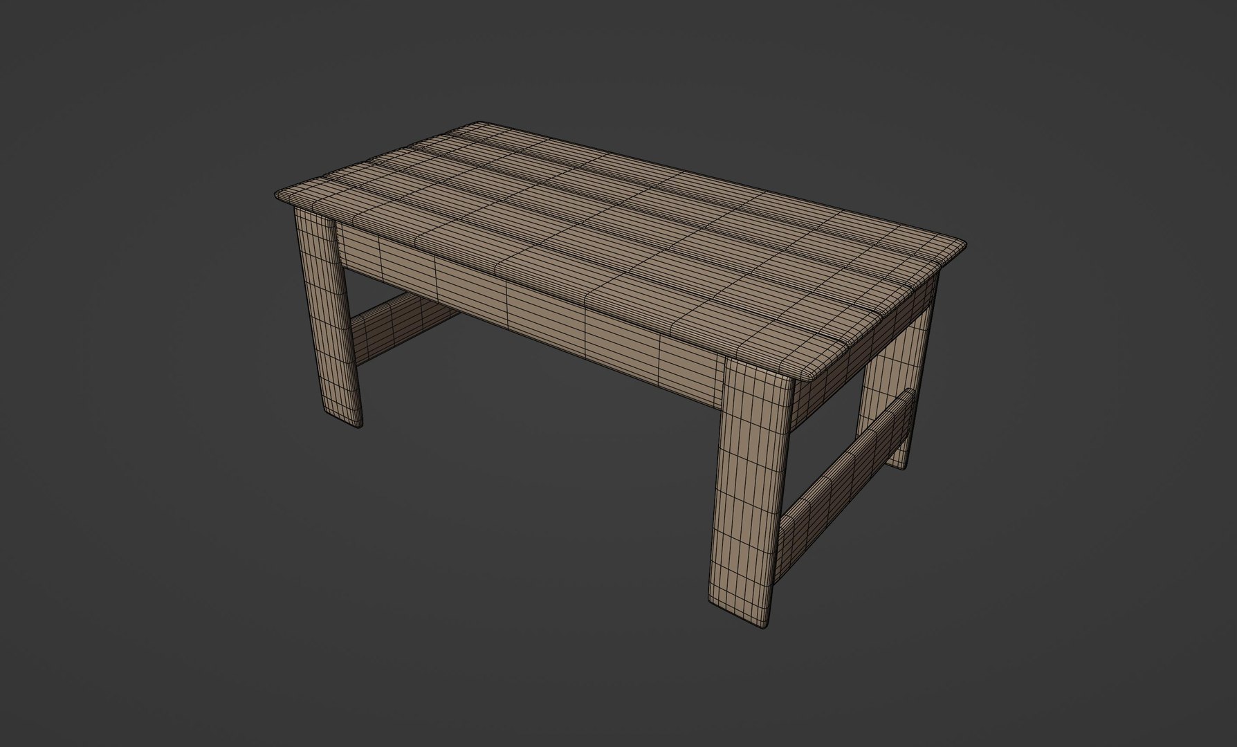 3D Model Wooden Side Table - TurboSquid 2231342