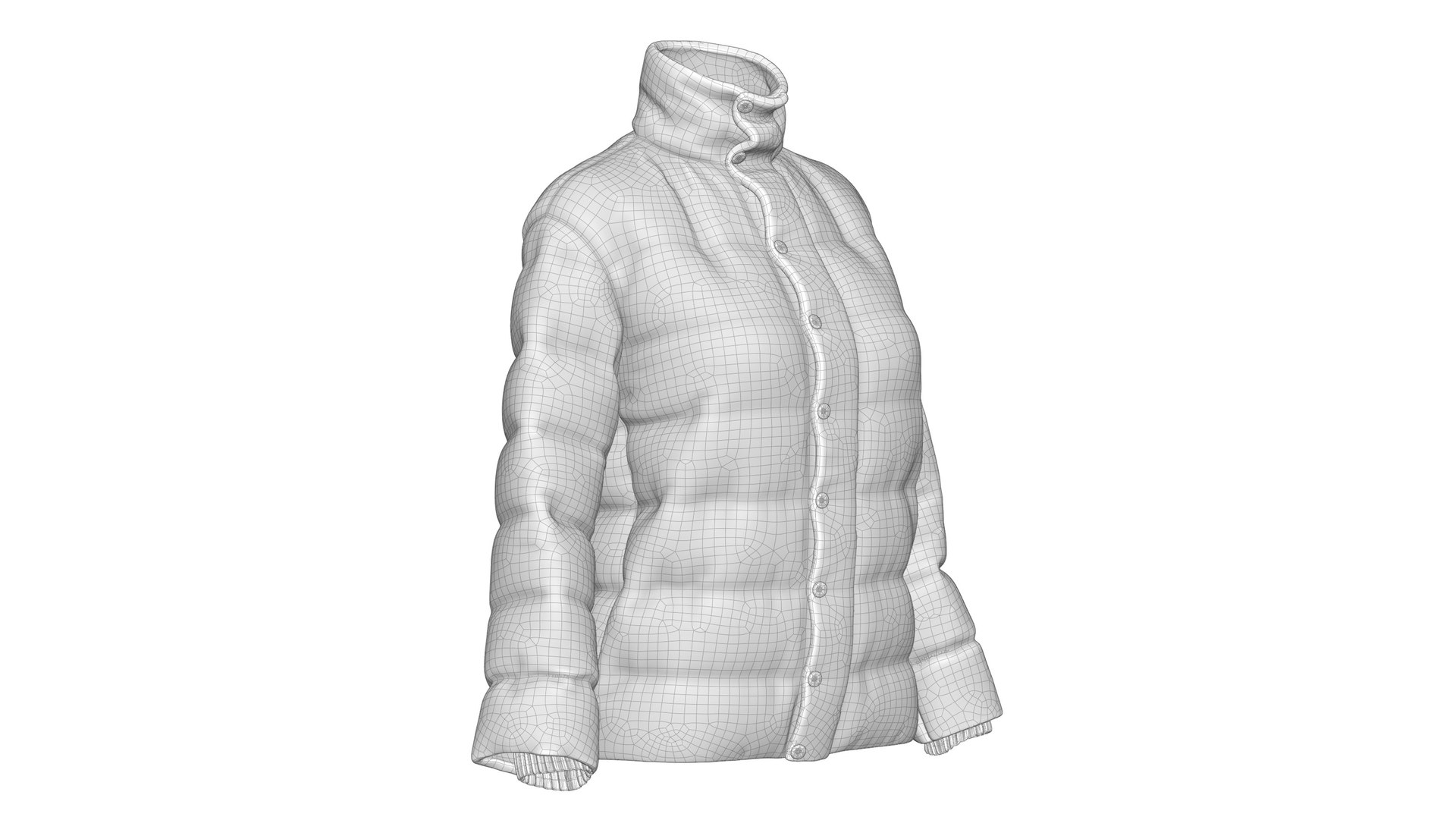 Puffer Jacket 3D Model - TurboSquid 1849330