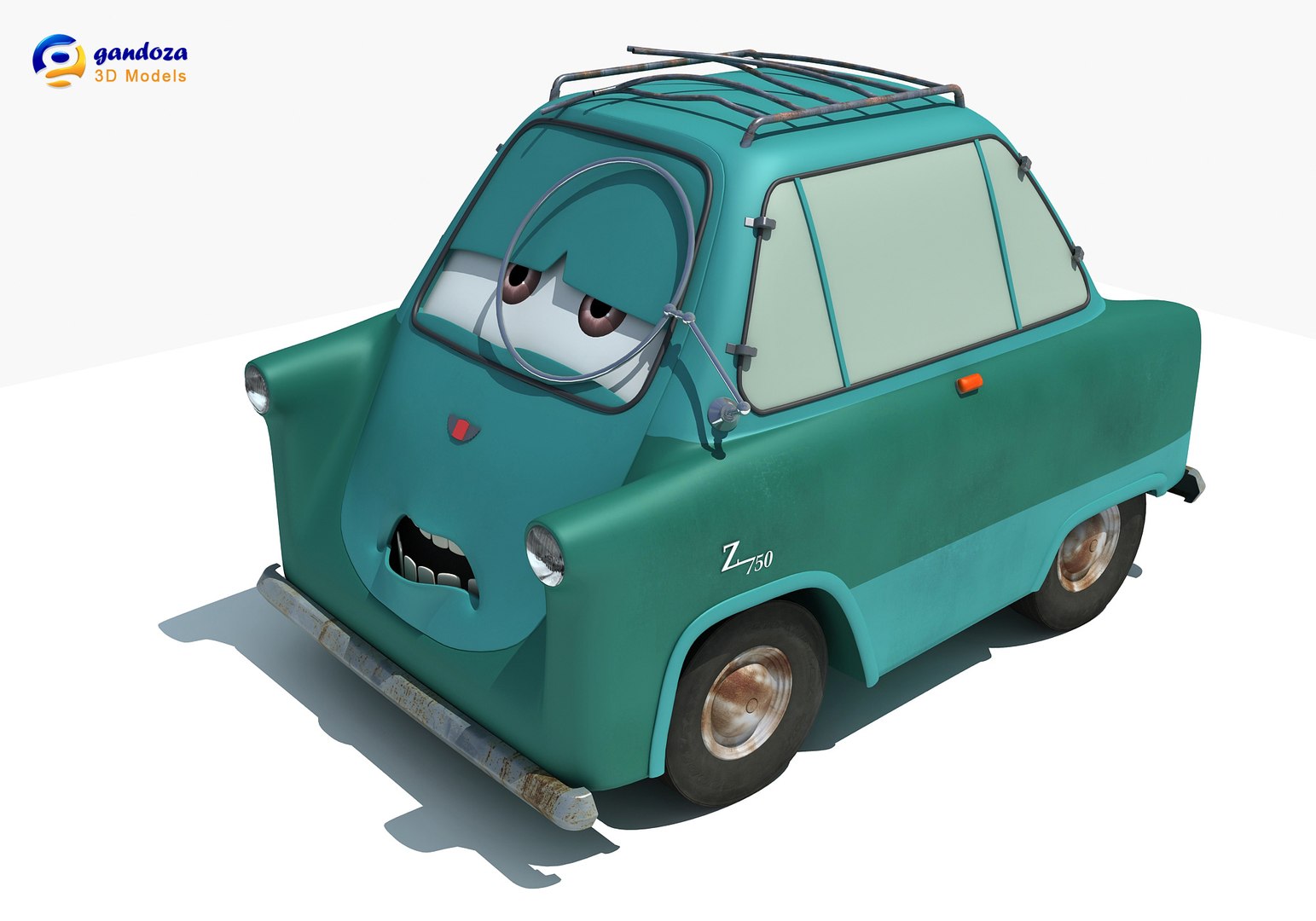 professor z cars 2 3d model