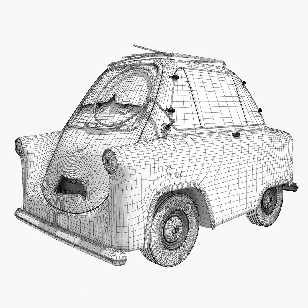 professor z cars 2 3d model