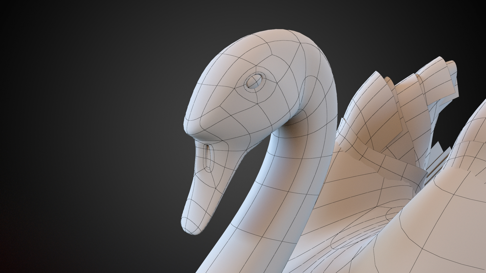 3d model swan