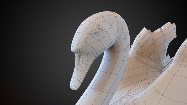 3d model swan