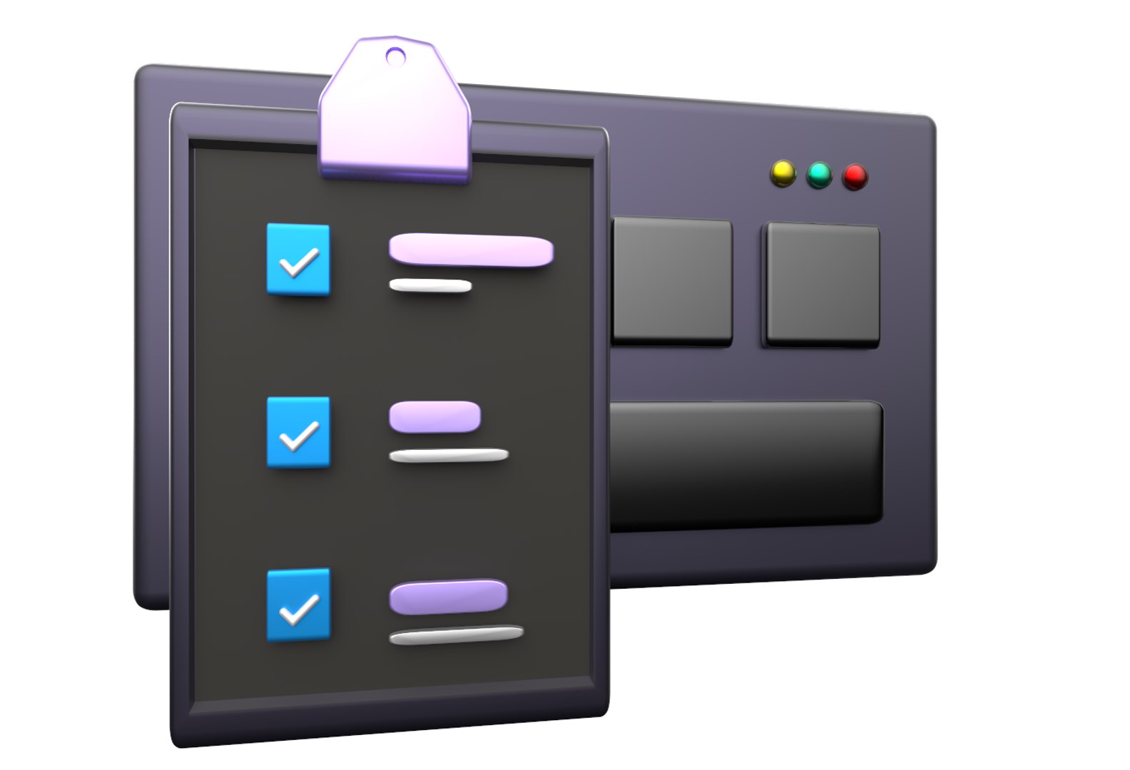 To Do List 3d Icon 3D - TurboSquid 1903482