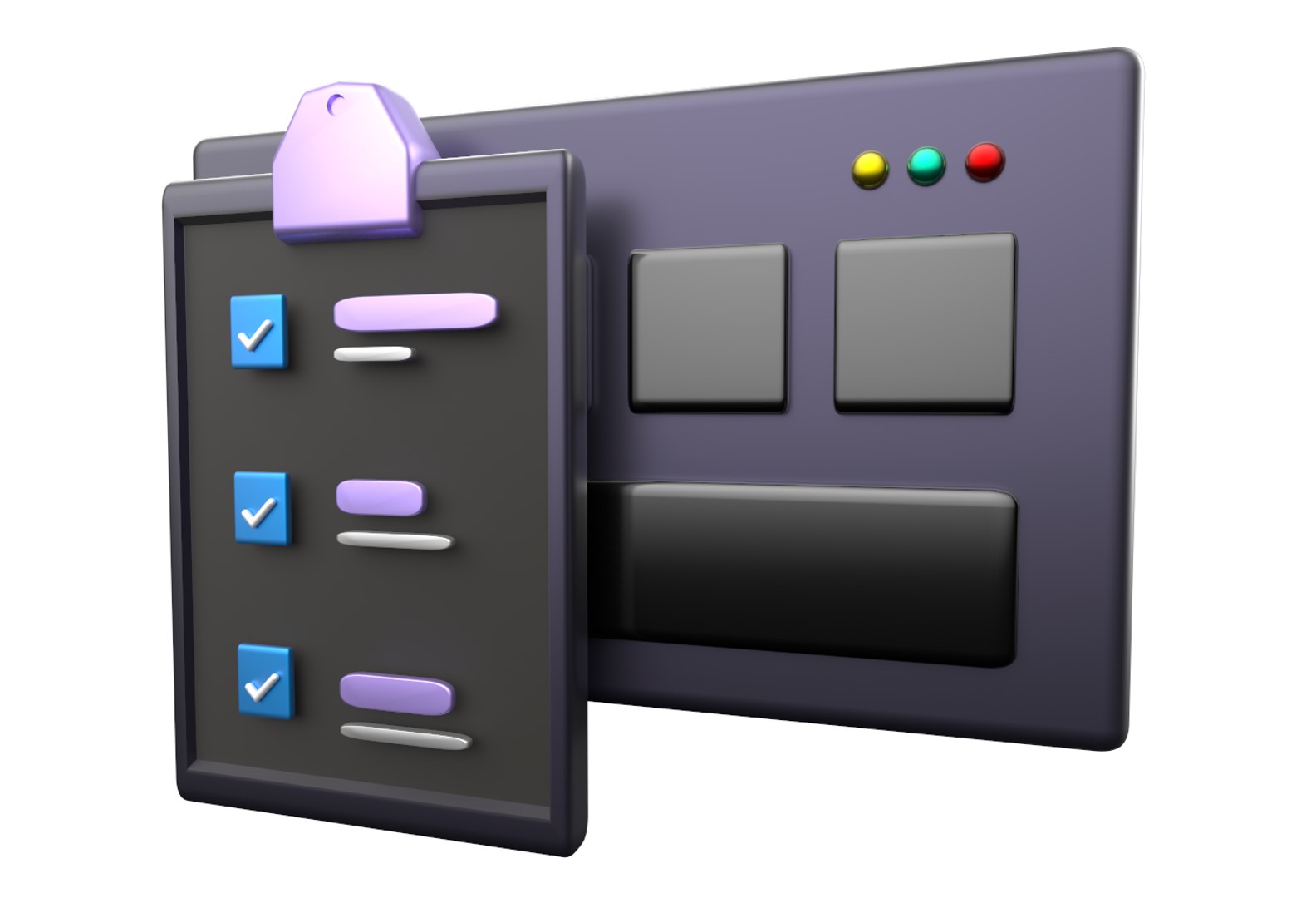 To Do List 3d Icon 3D - TurboSquid 1903482