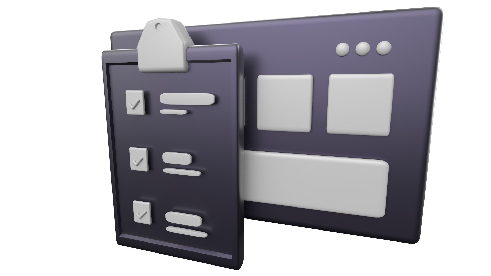 To Do List 3d Icon 3D - TurboSquid 1903482