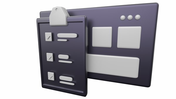 To Do list 3d Icon 3D - TurboSquid 1903482