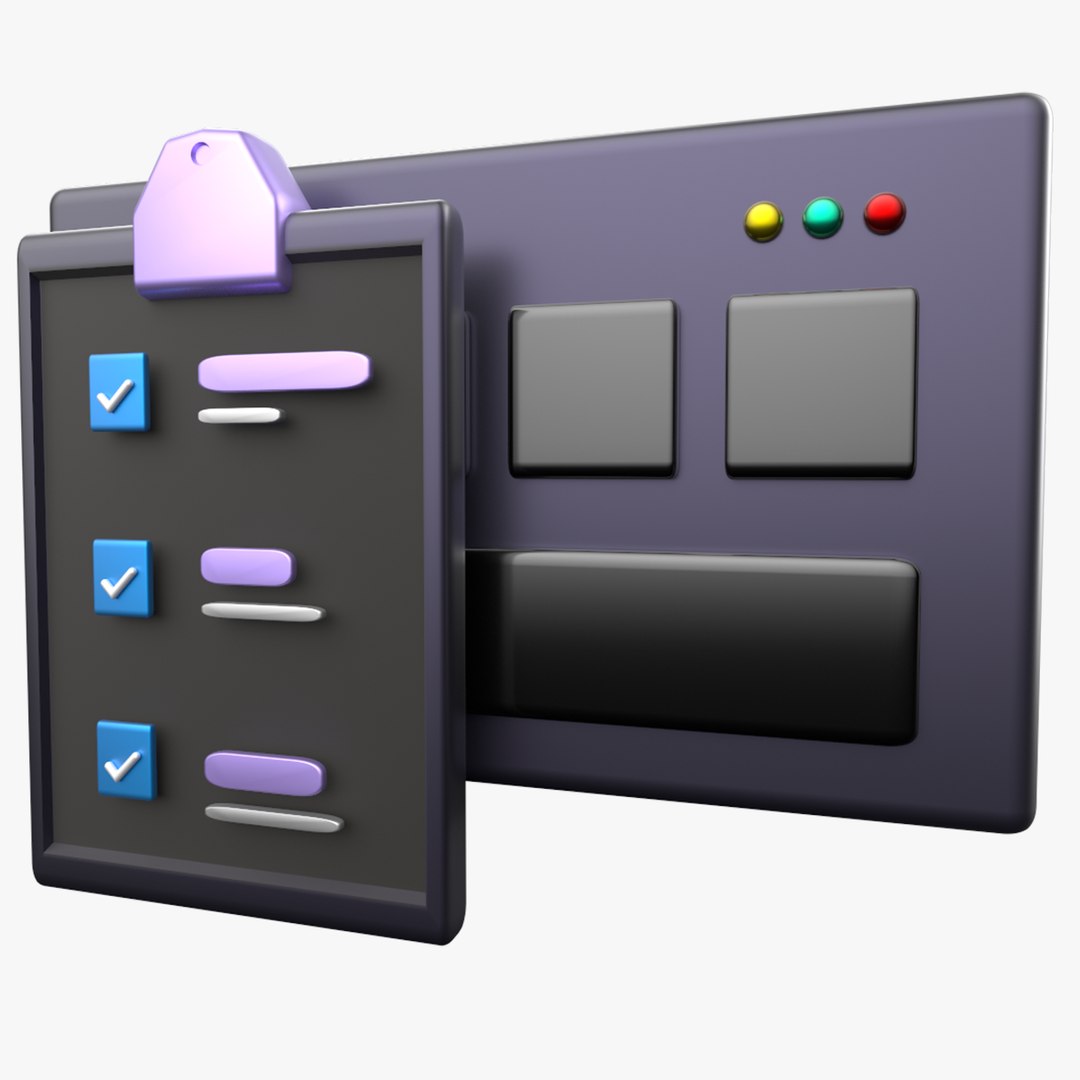 To Do list 3d Icon 3D - TurboSquid 1903482