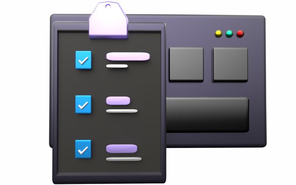 To Do list 3d Icon 3D - TurboSquid 1903482