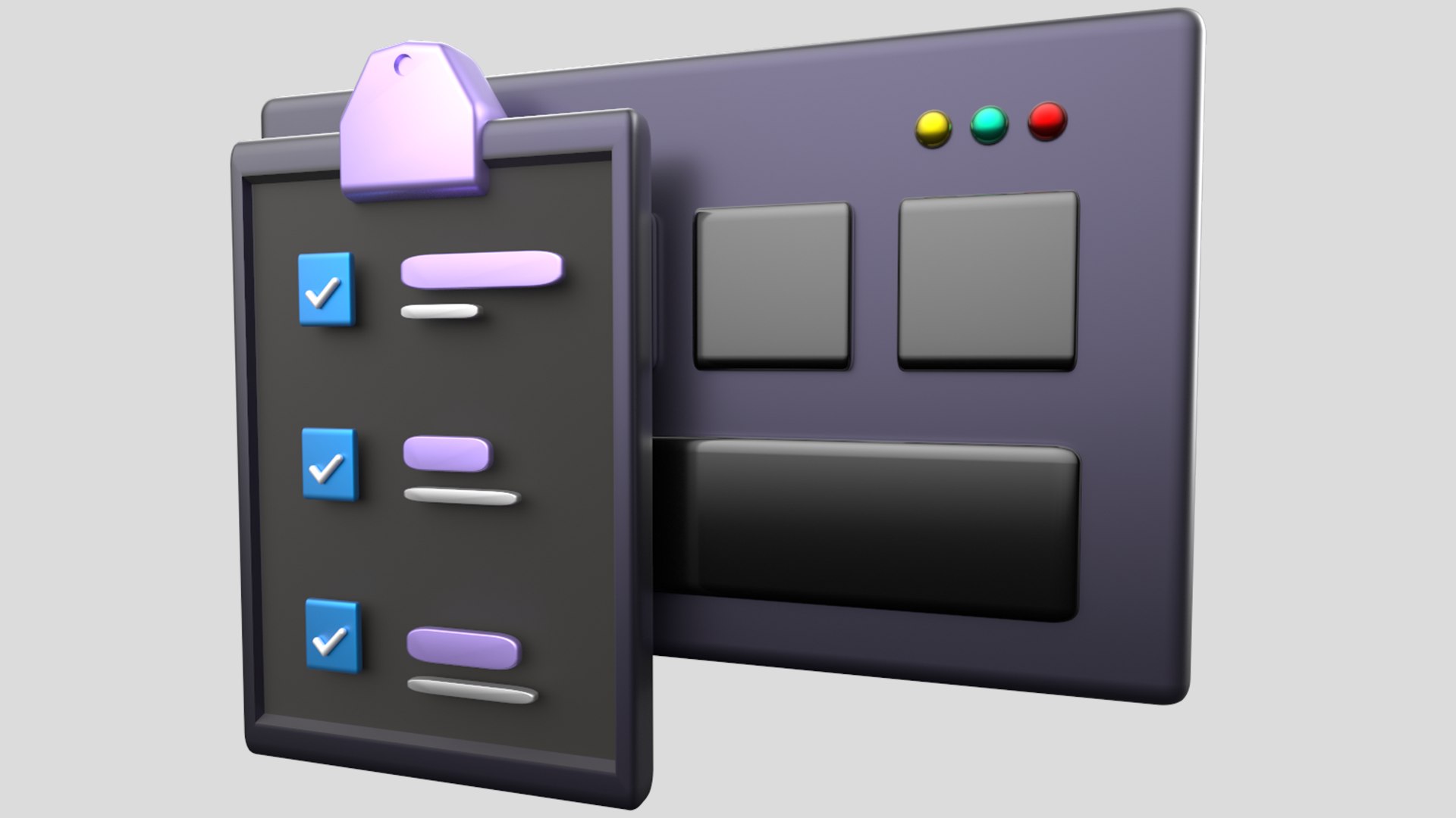 To Do List 3d Icon 3D - TurboSquid 1903482