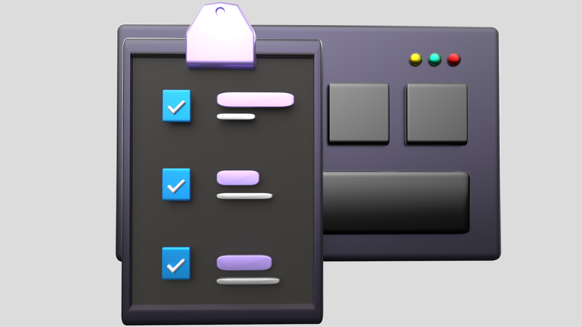 To Do List 3d Icon 3D - TurboSquid 1903482