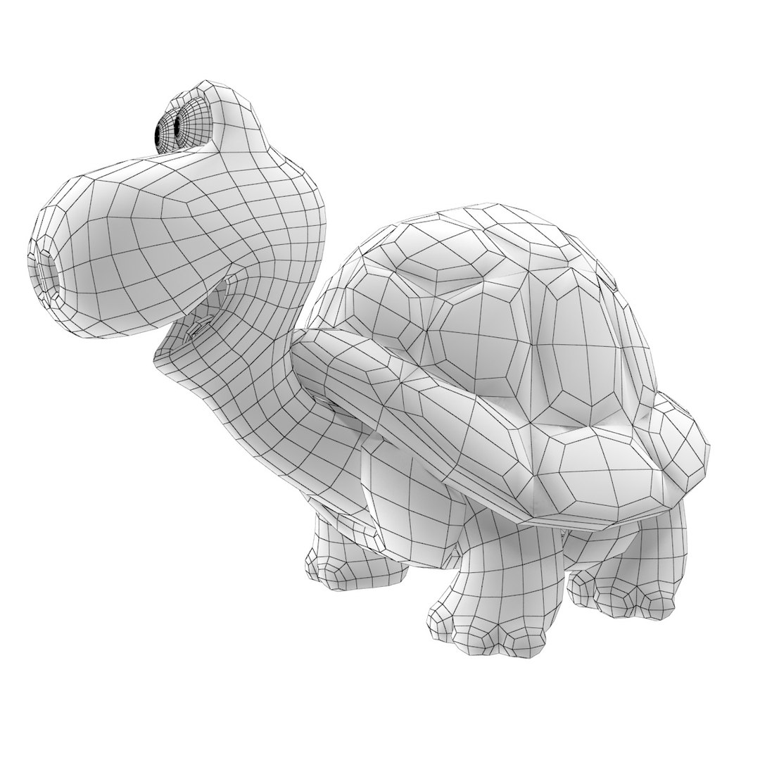 Turtle Cartoon 3d Model