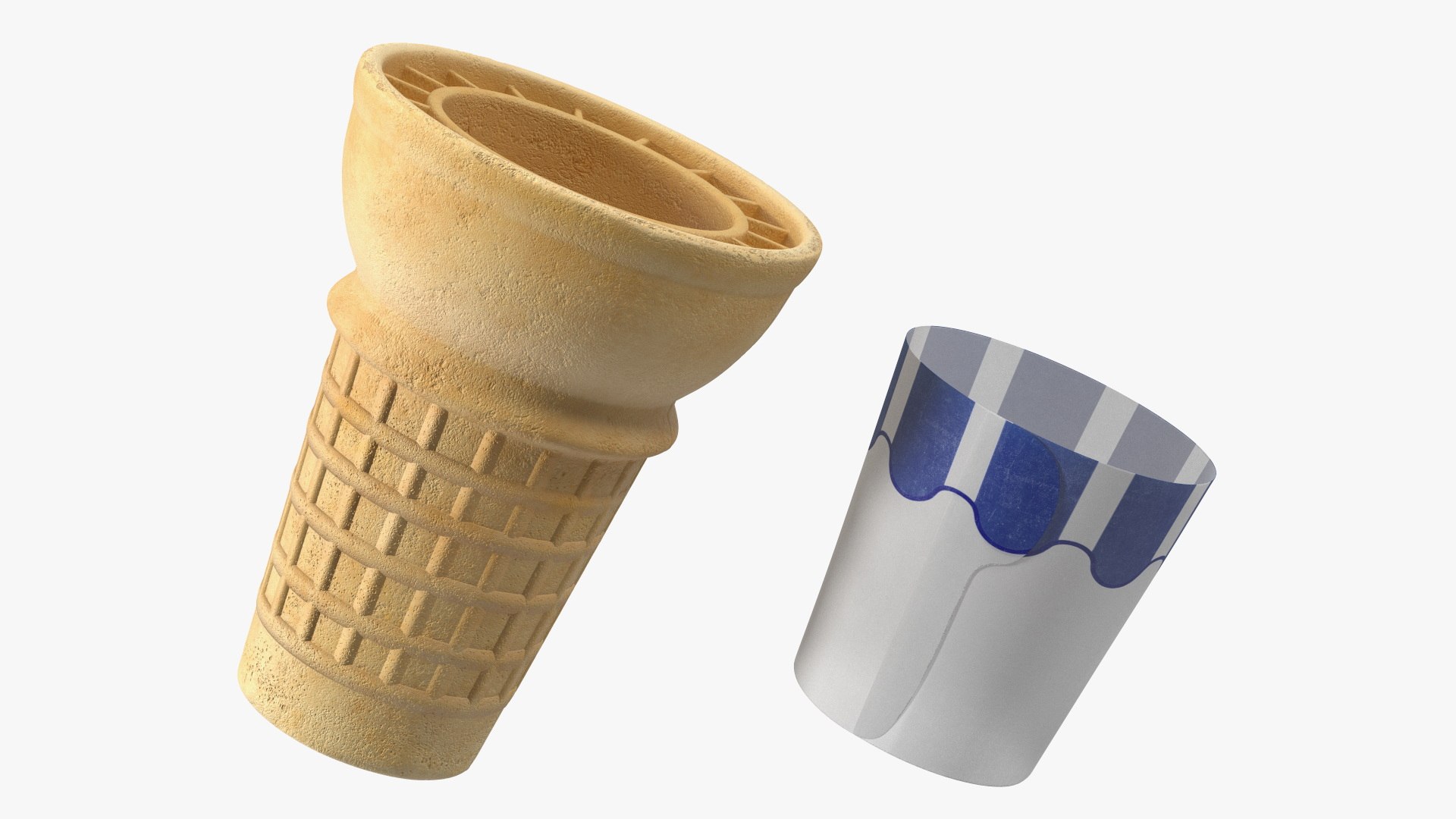 3D JOY 30 Flat Bottom Cake Cone - TurboSquid 2241980