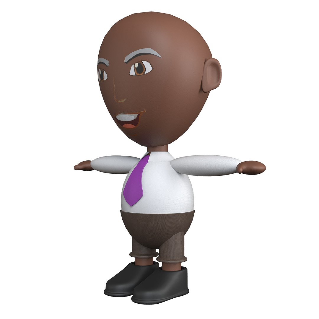 3D Office Man Game Ready Character Model - TurboSquid 2047859