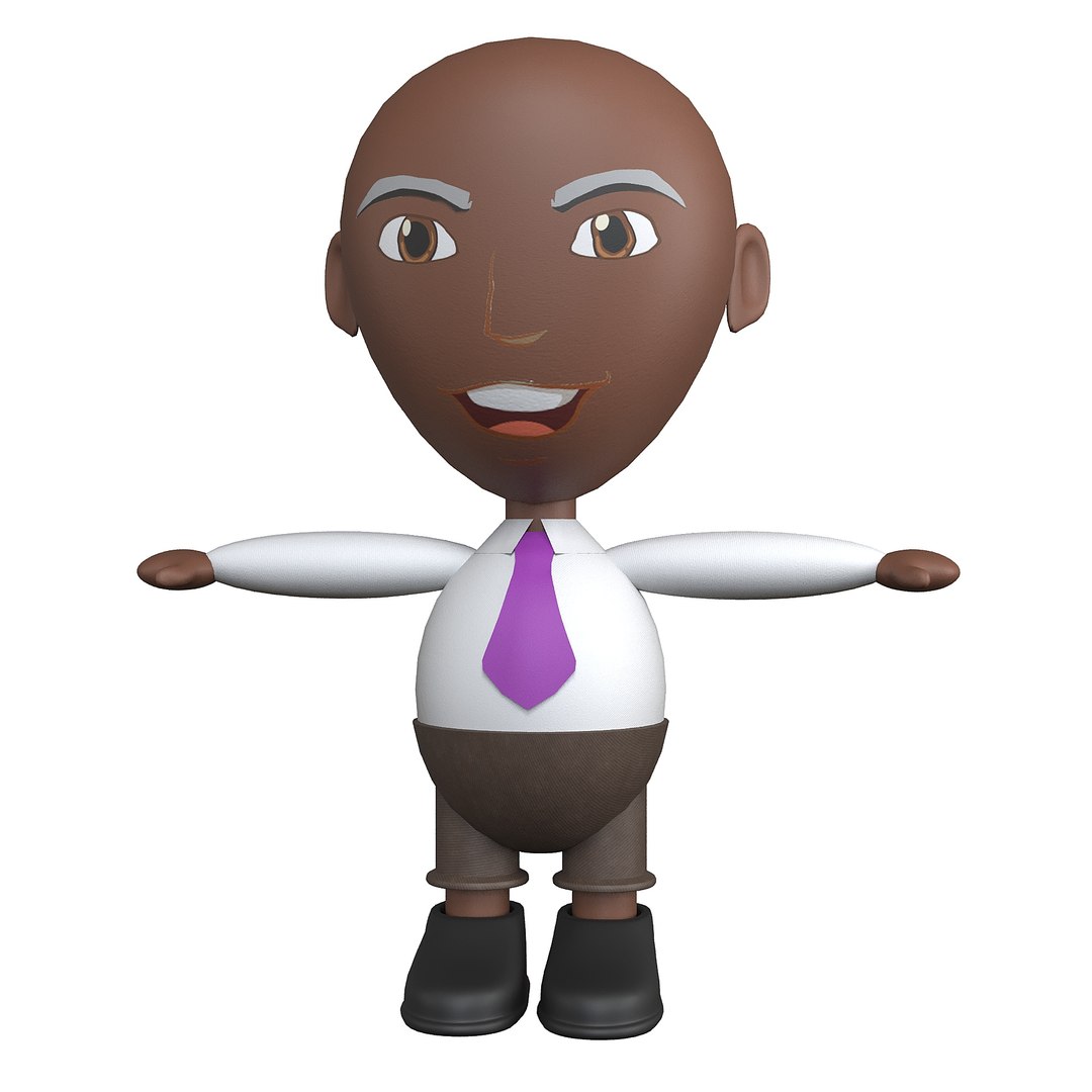 3D Office Man Game Ready Character Model - TurboSquid 2047859