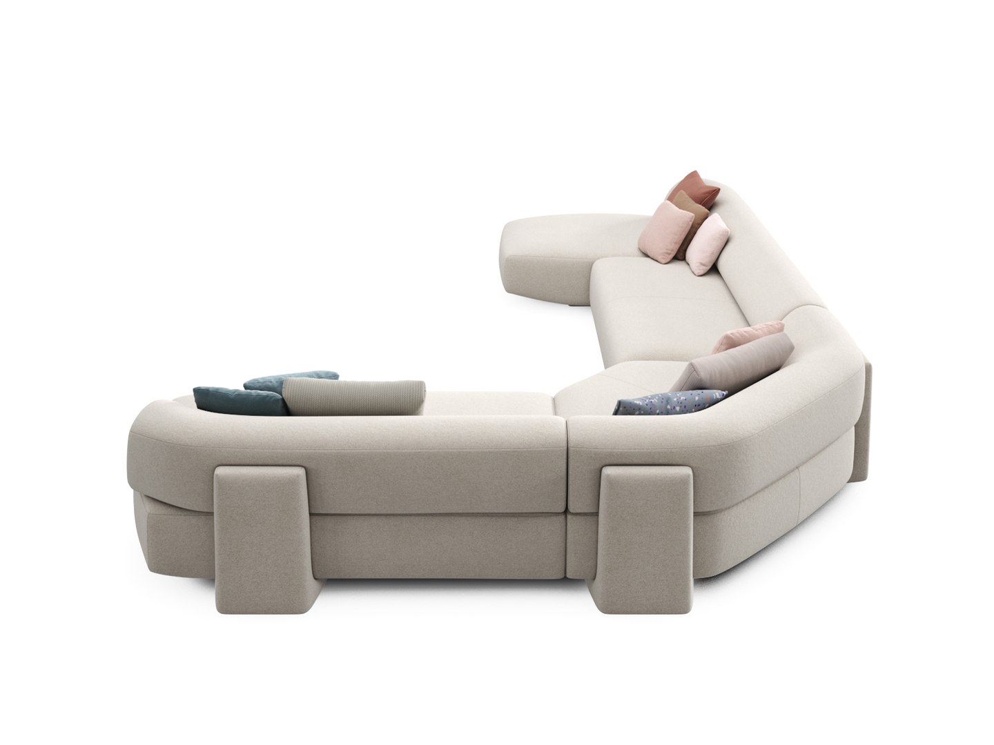 Gogan Corner Sofa Composition P3R 3D Model - TurboSquid 2160964