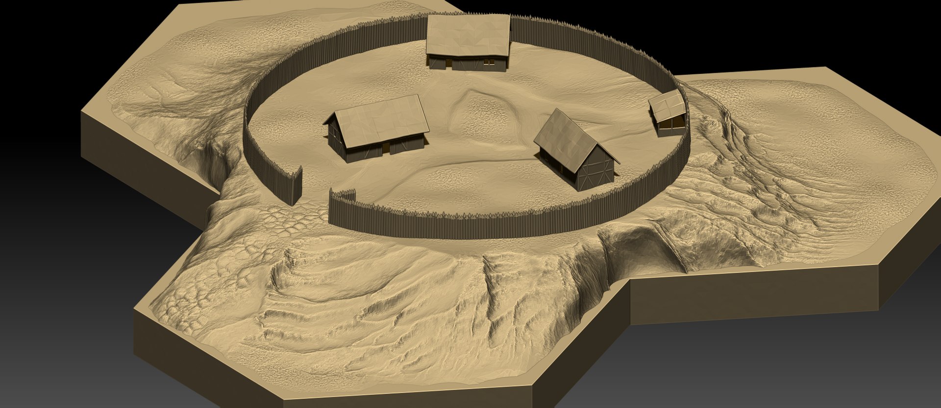 3D Hexagonal Map - TurboSquid 1714558