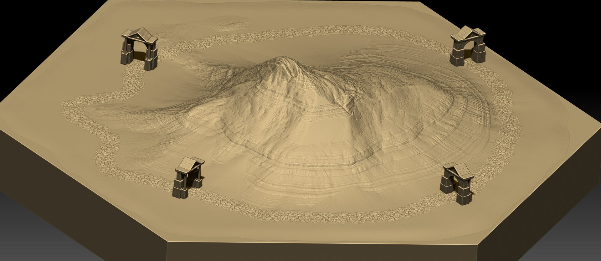 3D Hexagonal Map - TurboSquid 1714558