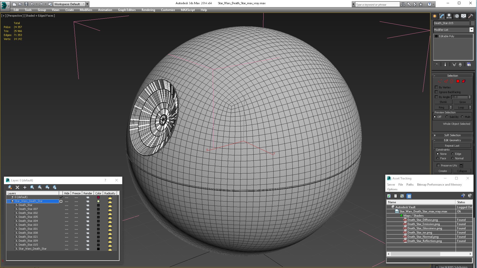 Star Wars Death Star 3D model - TurboSquid 2116292