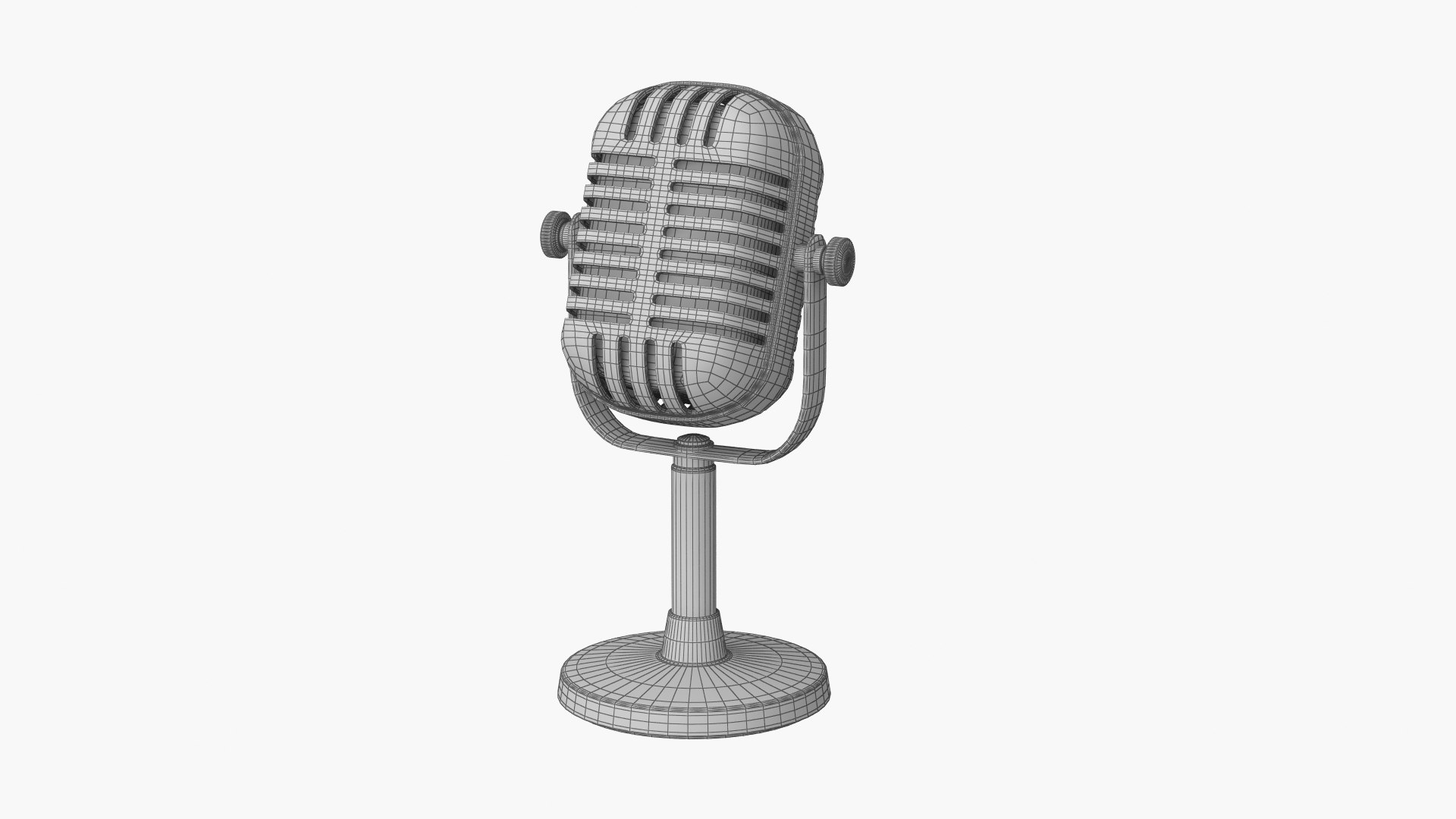 Microphone V1 Gold 3D Model - TurboSquid 2099277