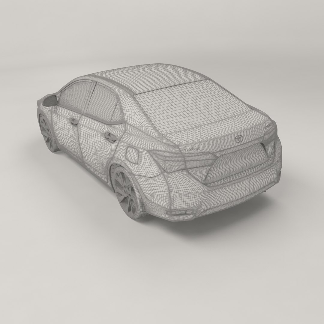 Toyota Corolla 2016 3D Model - TurboSquid 1330221