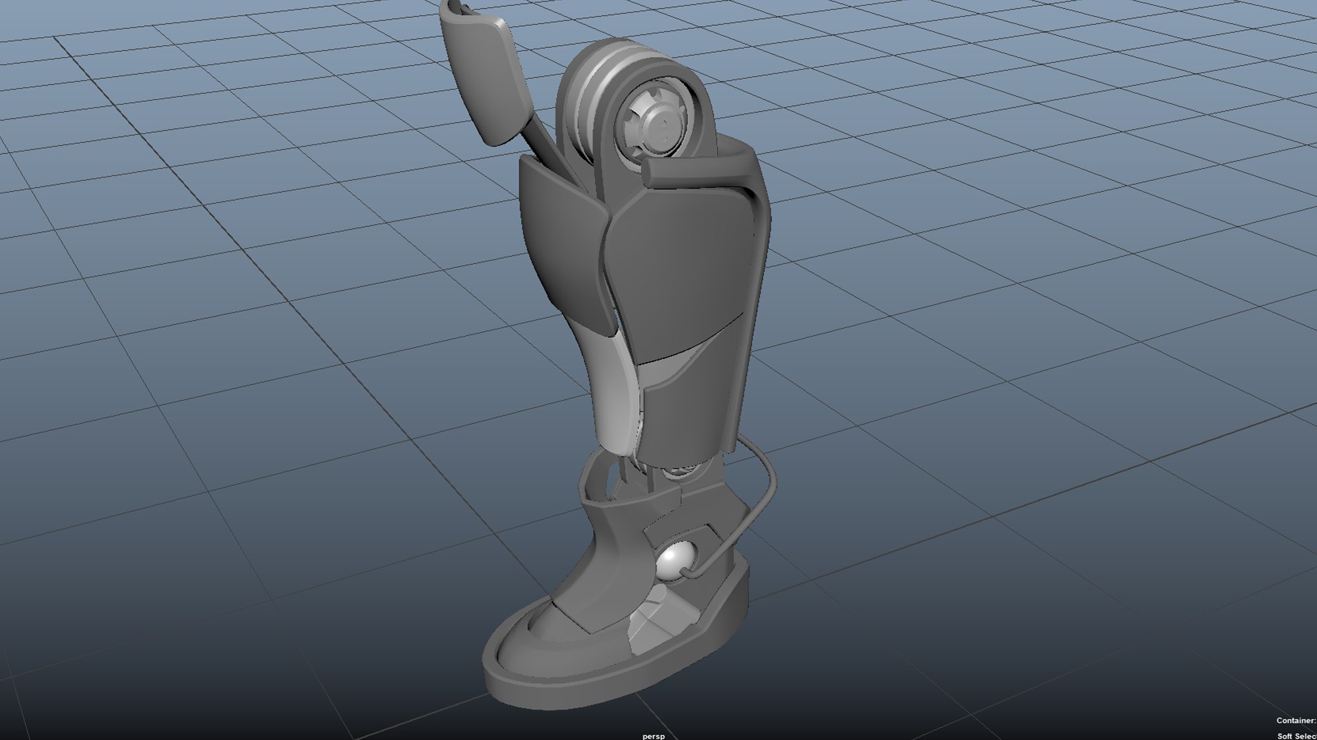3D Robot Leg Mech - TurboSquid 1674581