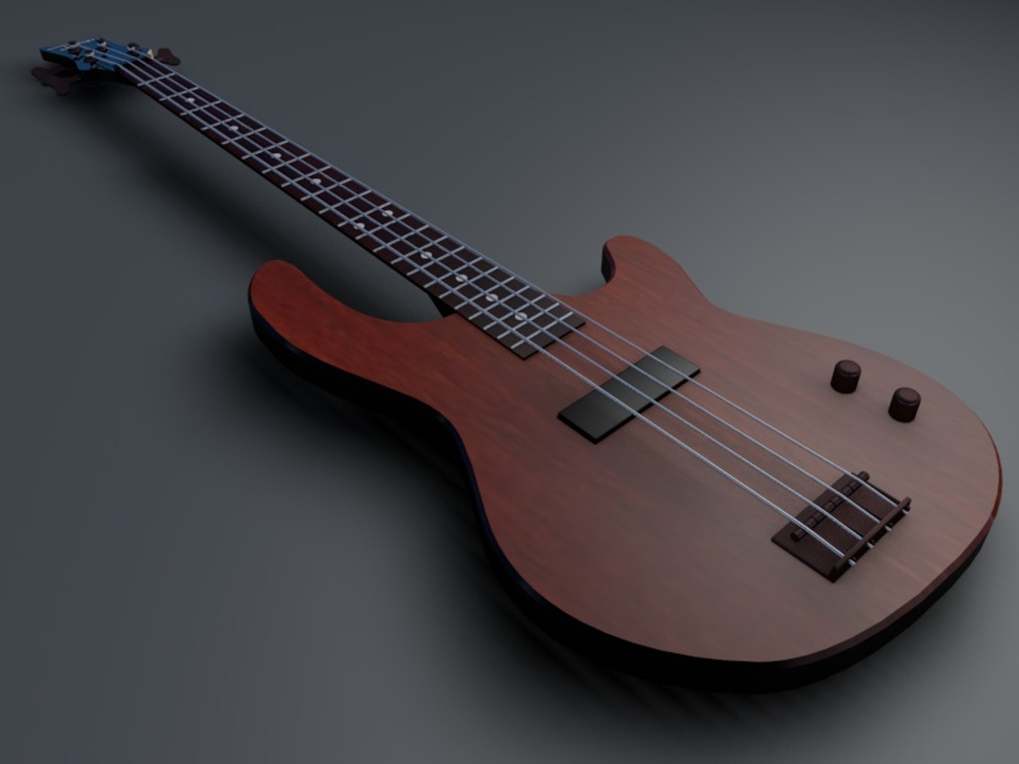 3d Bass Guitar Dean Edge Model